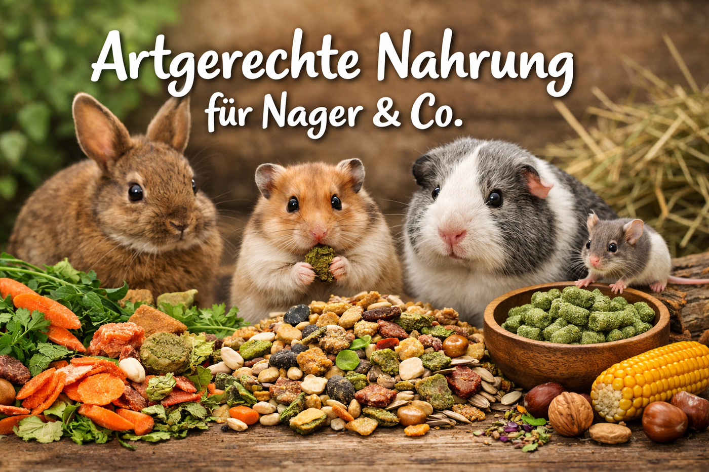 Aliments pour petits animaux - une alimentation adaptée aux rongeurs ...